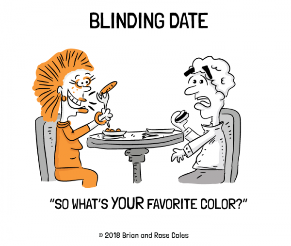 blind date cartoon Archives - The Happy Middle - Comics by W. Brian & Rose Coles